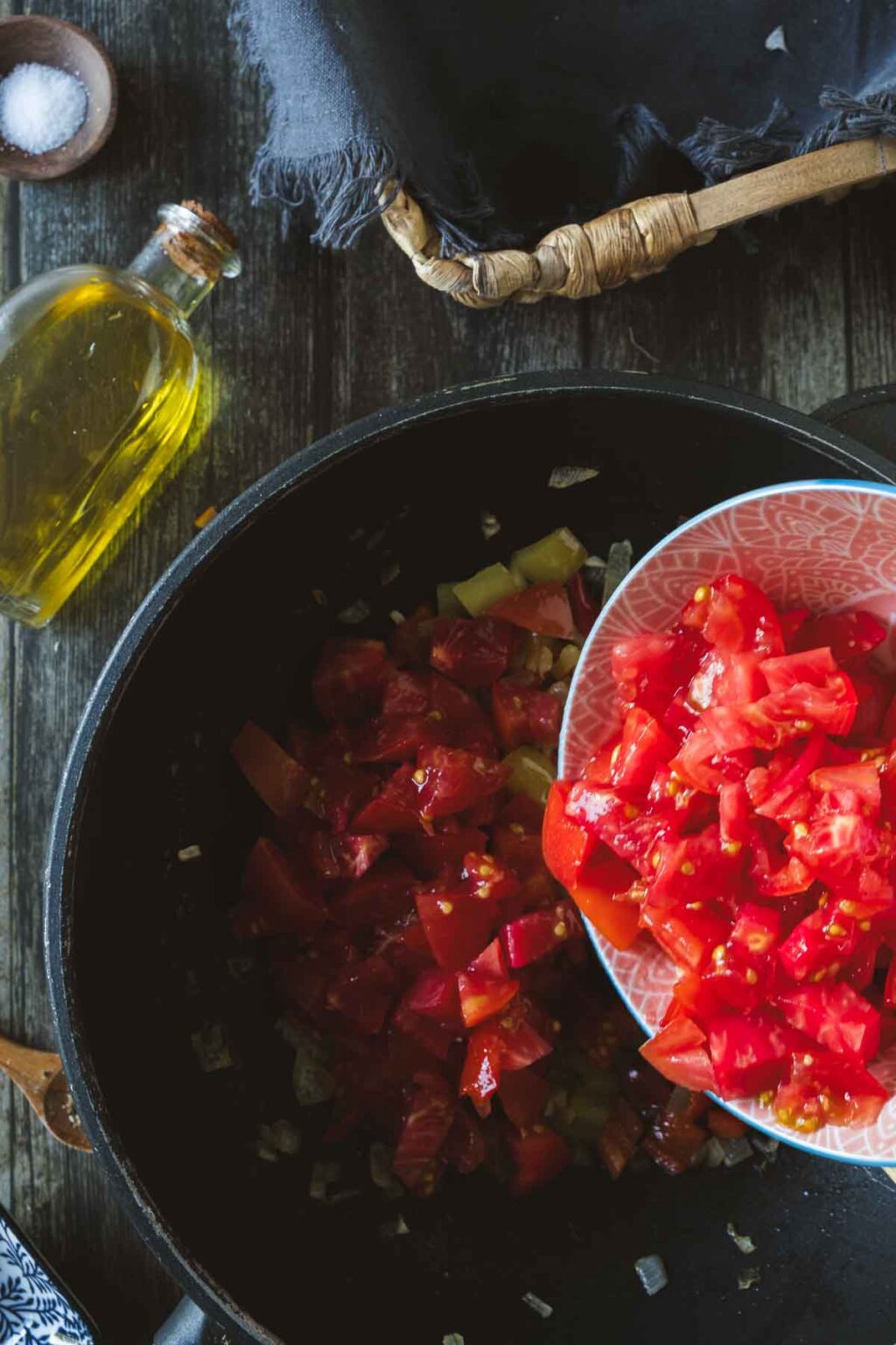 Sataraš: Croatian Stewed Tomato & Pepper Side Dish