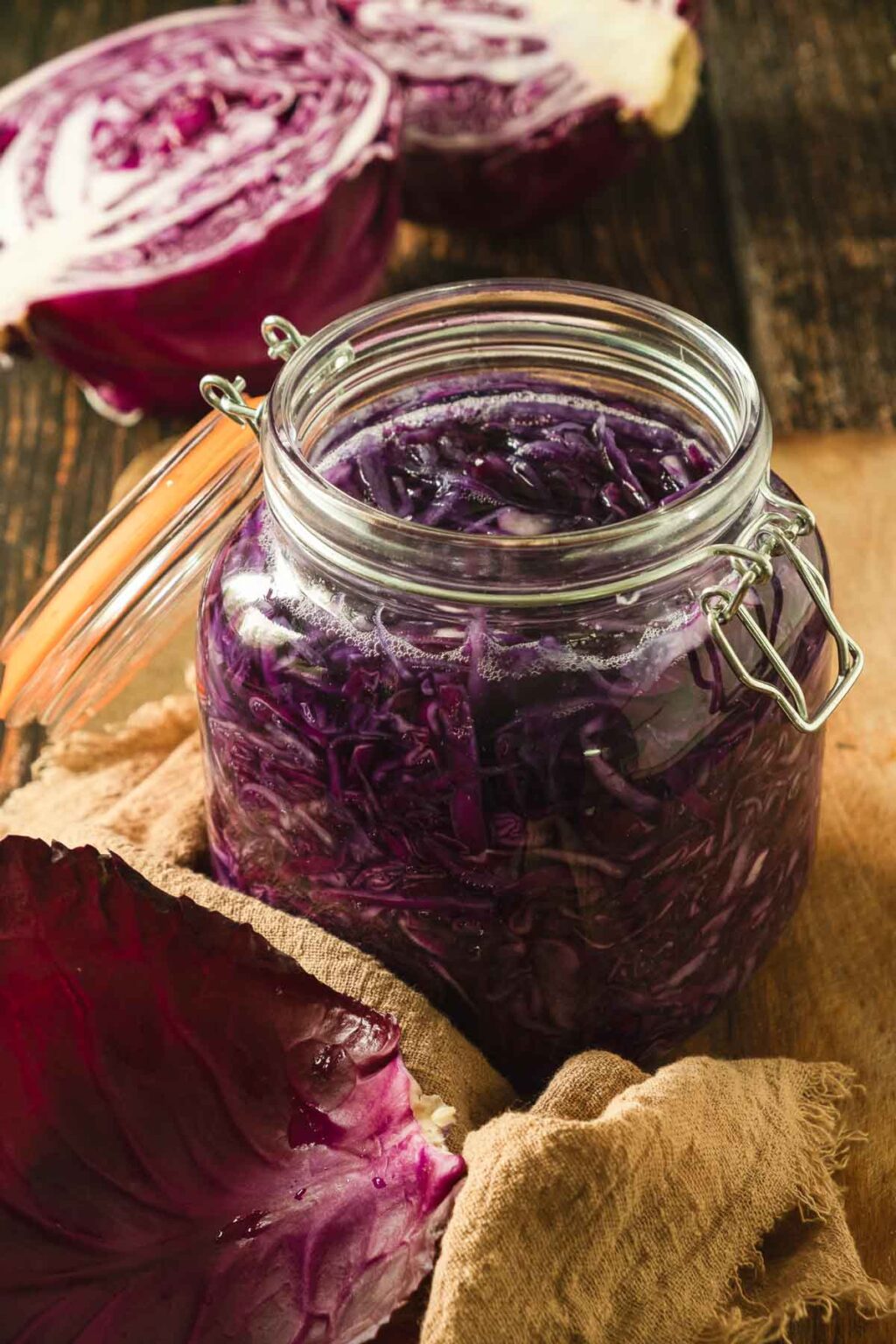 Easy Red Cabbage Sauerkraut - The Peasant's Daughter