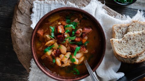 Pork, Bean & Sauerkraut Soup (Istrian Jota) - The Peasant's Daughter