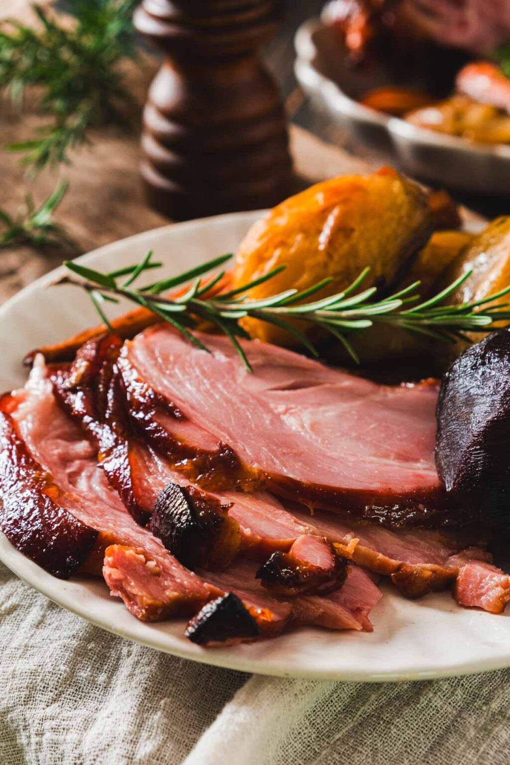 Oven Baked Ham With Potatoes And Carrots - The Peasant's Daughter