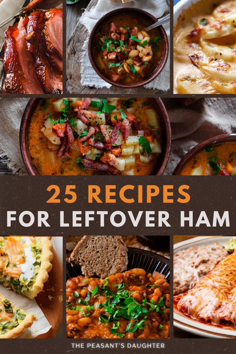 25 Recipes to Make With Leftover Ham - The Peasant's Daughter