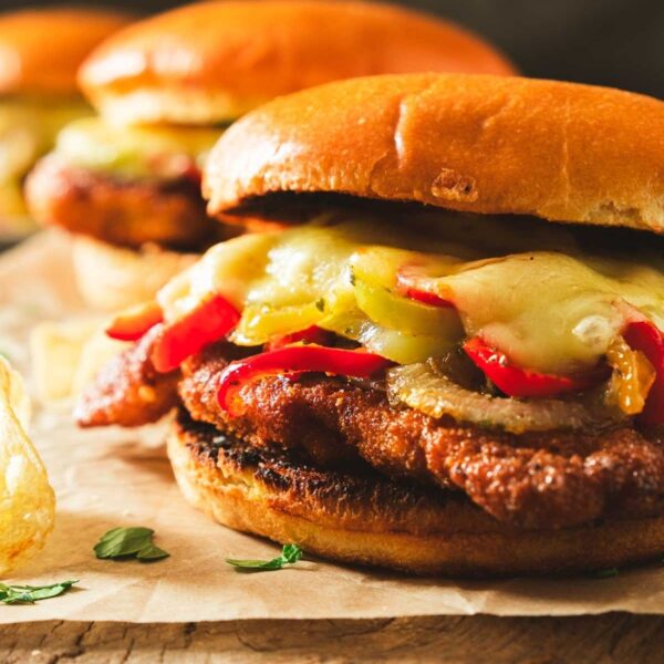 Chicken Schnitzel Sandwich - The Peasant's Daughter